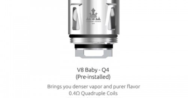 TFV8 Baby - Q4 Replacement Coils by Smok (5-Pcs Per Pack) | WW Vape